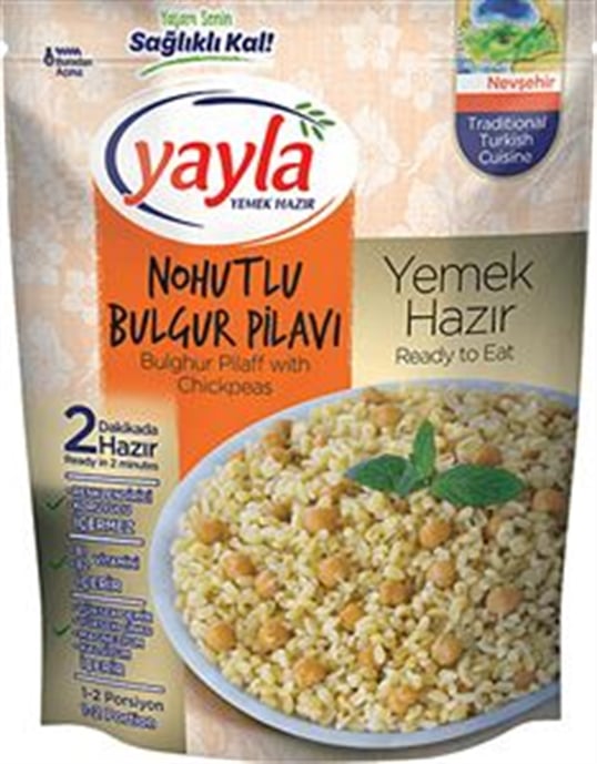 Yayla Nohutlu Bulgur Pilavı 250 Gr - Yerli Tüket Yayla Nohutlu Bulgur Pilavı 250 Gr - Yerli Tüket